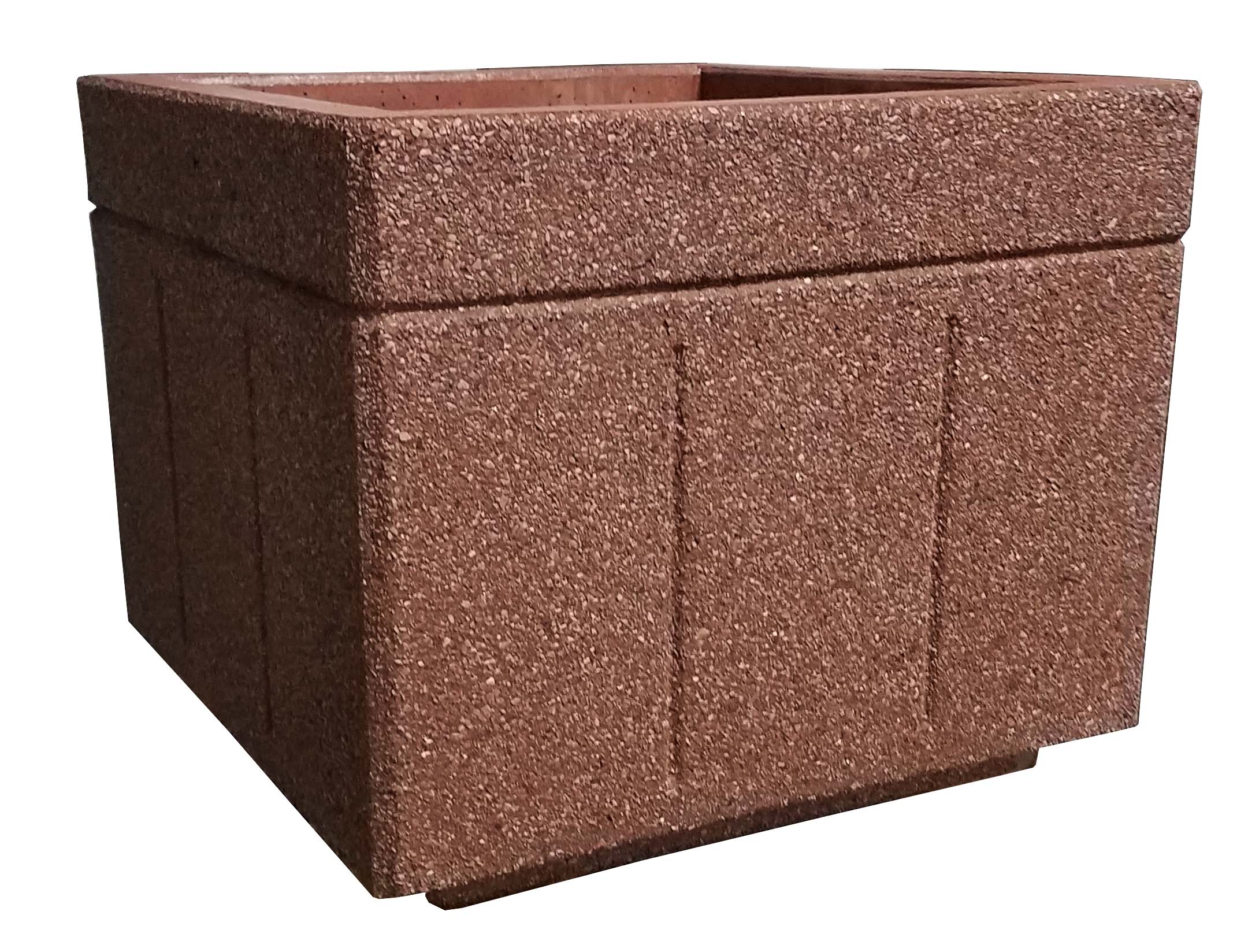 36" x 30" Square Concrete Security Planter | Bohlmann Quality Products