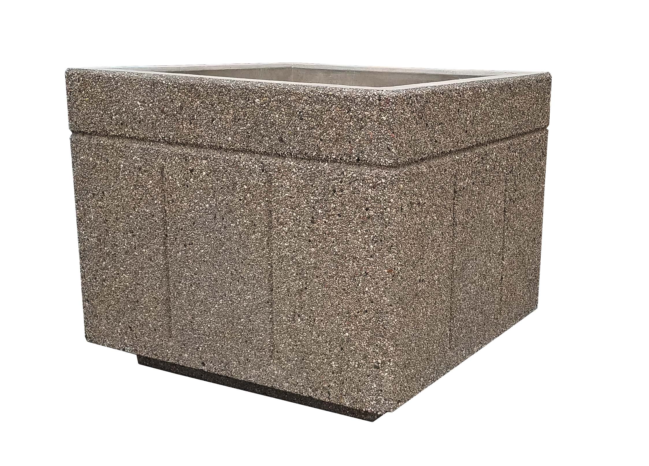 36" x 30" Square Concrete Security Planter | Bohlmann Quality Products