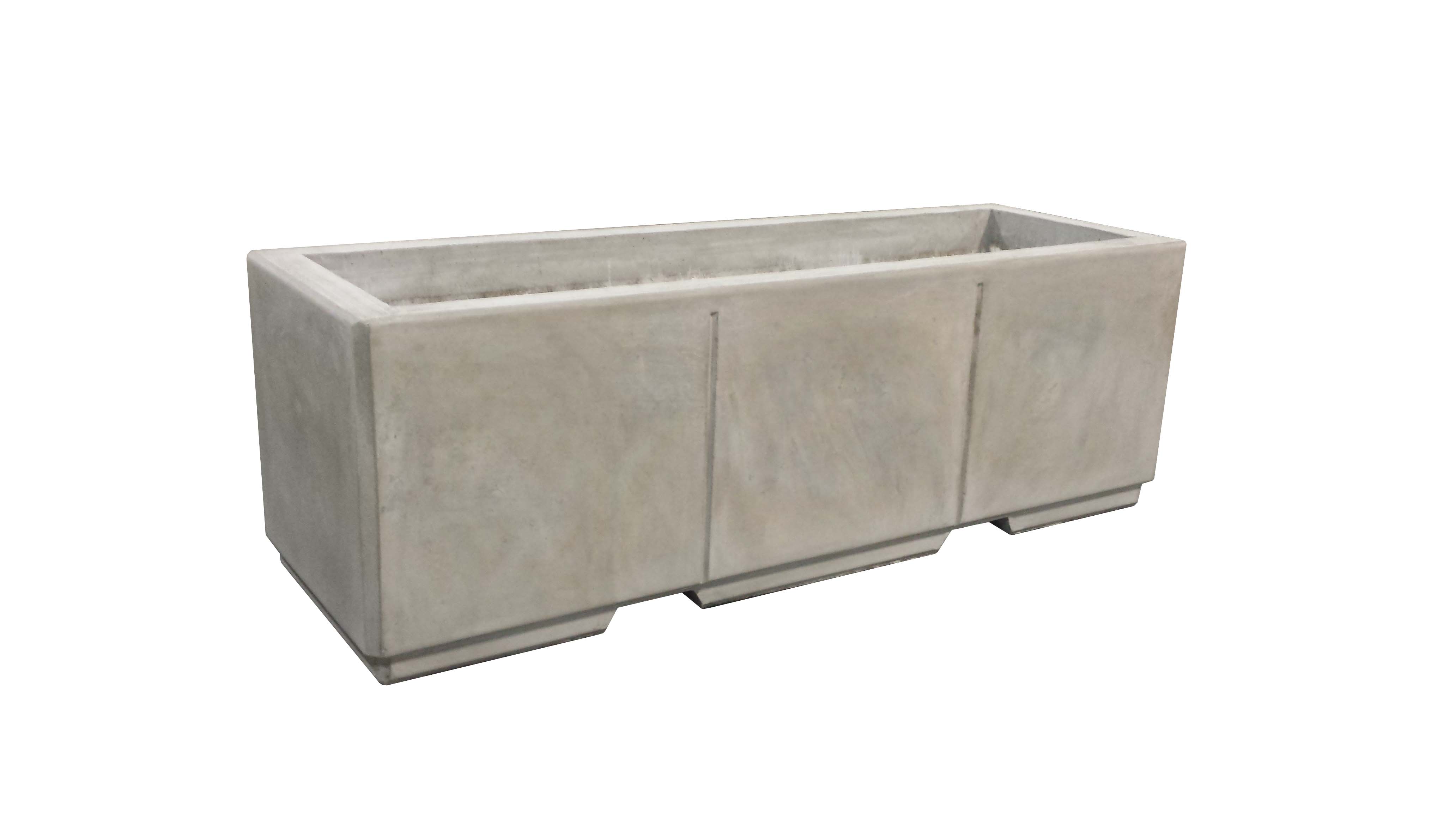 72" x 24" Rectangular Concrete Planter | Bohlmann Quality Products